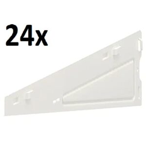 boaxel bracket 15 3/4" white fits boaxel mounting adjustable clothes rail & shelf pack of 24