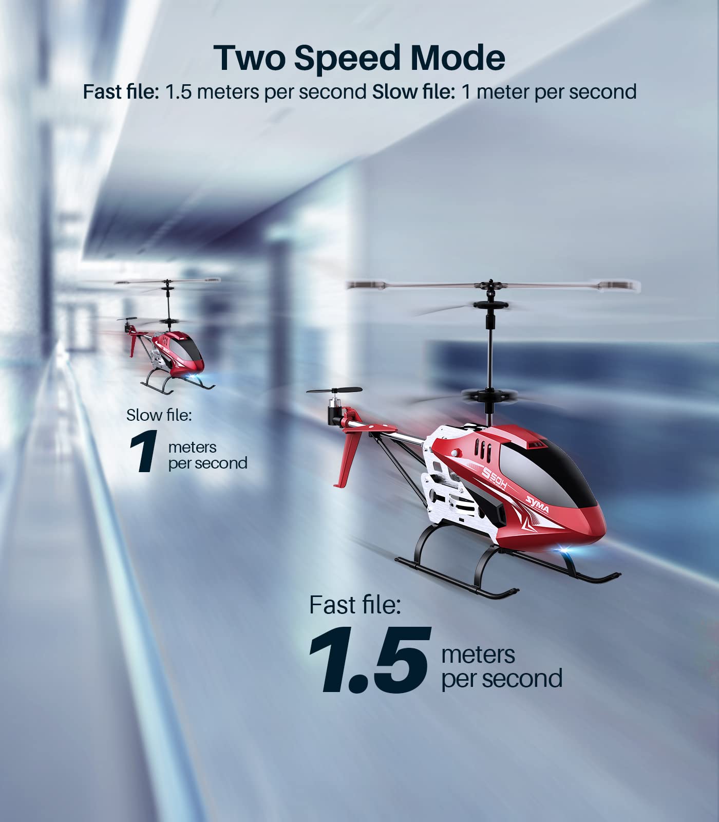 SYMA Remote Control Helicopter, S50H RC Helicopter with 16 Mins Flight Time, Altitude Hold and One-Key Take Off/Landing RC Plane, Gyro Stabilizer, 3.5 Channel, Gift Helicopter Toys for Kids Adults