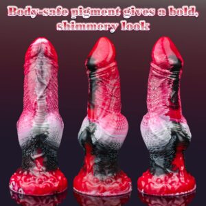 9" Animal Dildo Horse Aline Dildo XL Monster Dildo with Big Knot, Dragon Dildo Huge Anal Dildo with Strong Suction Cup, Knotted Dog Dildo Big Anal Toys for G & P Spot, Adult Toys for Women Men