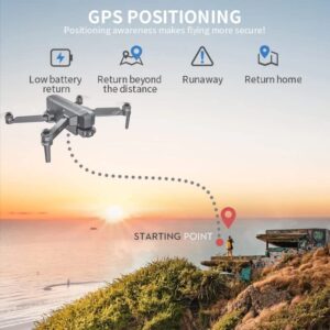 SJRC F11S 4K PRO Drone 4K Professional With HD Camera 1.2KM GPS 5G WiFi EIS 2 Axis Gimbal F11 RC Foldable Brushless Quadcopter (F11 Two Batteries)