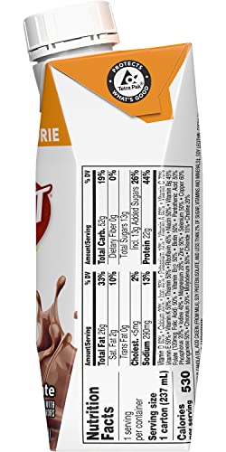 Boost Very High Calorie Nutritional Drink Chocolate Made with Natural Chocolate Flavor & No Artificial Flavors, Colors & Sweeteners, 8 FL OZ (Pack of 12)