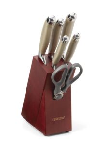 oneida preferred 7 piece stainless steel cutlery set, 4.45 lb, metallic