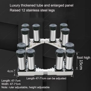 JMYSD Washer and Dryer Stands with 12 Foot, Movable Adjustable Base Stand for Washing Machine & Dryer Base Platform,Strong Feet for Washing Machine