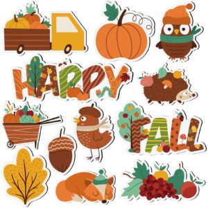 tallew 12 pieces happy fall magnets pumpkin fridge magnets fall theme car refrigerator decals holidays magnetic stickers autumn leaves acorn harvest decoration fall theme thanksgiving decoration