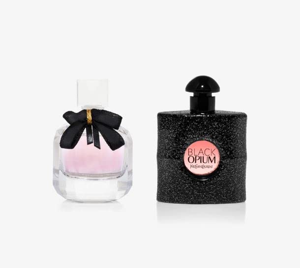 YSL Yves Saint Laurent Mini Black Opium and Mon Paris Perfume Eau de Parfum Duo (2 X 0.25 Ounce)…