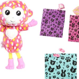 Barbie Cutie Reveal Chelsea Small Doll, Jungle Series Monkey Plush Costume, 7 Surprises Including Mini Pet & Color Change