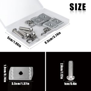 AIEX 8pcs Screws Kit Fit Rhino-Rack Pioneer Rotopax M6 304 Stainless Steel Machine Screws for Rhino Rack Pioneer Rotopax Screws Nut Kit Machine Screws Accessories for Car Bracket 43203 (25mm)