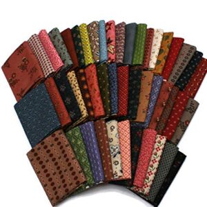 Fields 10 Fat Quarters - American Civil War Fat Quarter Bundle 1800's Historical Reproduction Quality Quilters Cotton Fabrics FQs