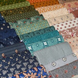 Fields 10 Fat Quarters - American Civil War Fat Quarter Bundle 1800's Historical Reproduction Quality Quilters Cotton Fabrics FQs