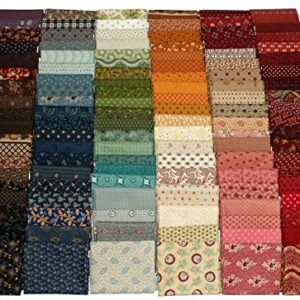 Fields 10 Fat Quarters - American Civil War Fat Quarter Bundle 1800's Historical Reproduction Quality Quilters Cotton Fabrics FQs