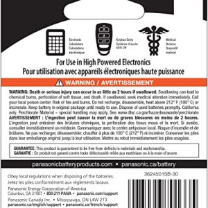 Panasonic CR2450 3.0 Volt Long Lasting Lithium Coin Cell Batteries in Child Resistant, Standards Based Packaging, 1-Battery Pack