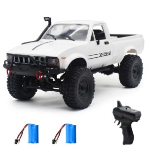 mostop rc crawler 1/16 scale 4wd offroad rock crawler climbing vehicle rc truck toys, c24-1 throttle & steering control pickup truck 2.4ghz remote control children rc car for kids