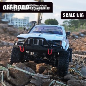 Mostop RC Crawler 1/16 Scale 4WD Offroad Rock Crawler Climbing Vehicle RC Truck Toys, C24-1 Throttle & Steering Control Pickup Truck 2.4Ghz Remote Control Children RC Car for Kids