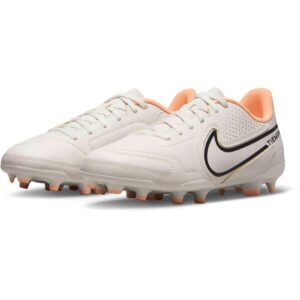 Nike Jr. Tiempo Legend 9 Club MG Little/Big Kids' Multi-Ground Soccer Cleats/Phantom/Yellow Strike, 2 Little Kid