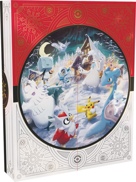 Pokémon TCG: Holiday Calendar (8 Foil Promo Cards, 6 Booster Packs & more), for ages 6+