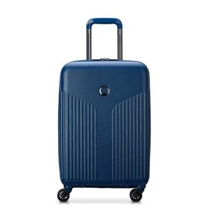 delsey paris comete 3.0 hardside expandable luggage with spinner wheels, blue, carry-on 20 inch