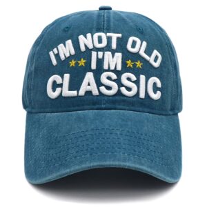 funny retirement or birthday gifts hats for men women,i'm not old classic baseball cap gag gifts for dad grandpa old man senior citizen