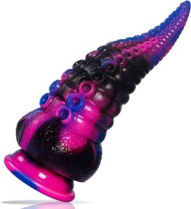 tentacle realistic dildo for women: 8.7" big anal dildo with strong suction cup, huge monster liquid silicone anal plug prostate massager for hands-free play adult sex toys for women