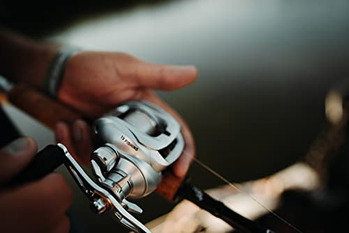 13 FISHING - Modus C2 Baitcast Reel - 6.6:1 Gear Ratio - Left Hand Retrieve (Fresh) - MODC2-6.6-LH,Silver