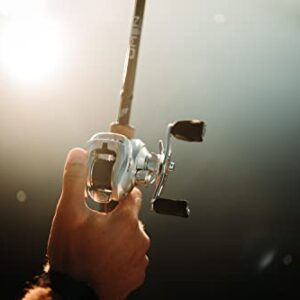 13 FISHING - Modus C2 Baitcast Reel - 6.6:1 Gear Ratio - Left Hand Retrieve (Fresh) - MODC2-6.6-LH,Silver