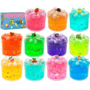 15pack jelly cube slime kit, super soft and non-sticky, birthday gifts for girl and boys