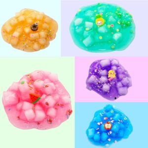 15pack Jelly Cube Slime Kit, Super Soft and Non-Sticky, Birthday Gifts for Girl and Boys