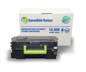 sensible toner compatible cartridge for lexmark 58d1h00, 15,000 pages for ms725, ms821, ms822, ms823, ms824, ms825, ms826, mx721, mx722, mx725, mx822, mx824, mx826 printers