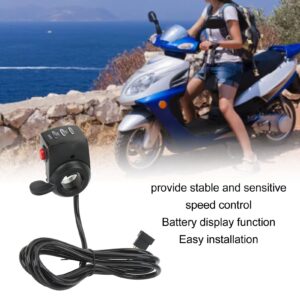 WEYI E Bike Throttle, Proper Design E Bike Accelerator Throttle Premium ABS for Repair