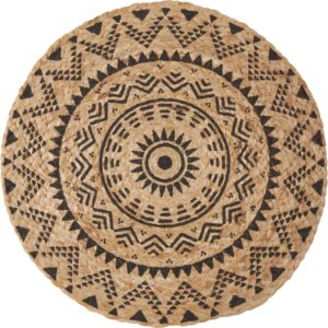 primitives by kathy bicolor sunrays decorative placemat, jute, 15" diameter