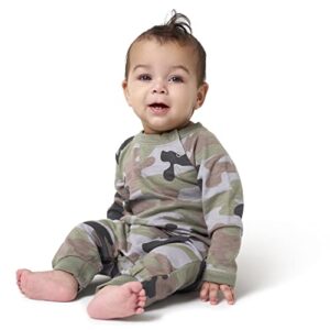 Gerber Baby Boys 2-Pack Long Leg Romper, Green, 3-6 Months