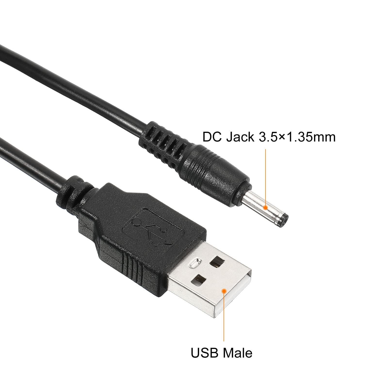 PATIKIL 9W 0.75A USB Step Up Voltage Converter, DC 5V to DC 12V Power Supply Adapter Jack 3.5x1.35mm Cable for Router LED Lamp Speakers