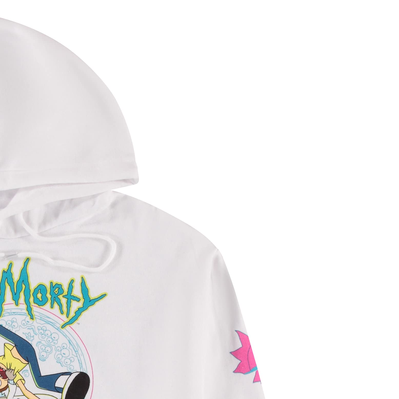 RICK AND MORTY Mens Hoodie Mens Multi Print Sweatshirt - Rick & Morty, Summer, Squanchy Classic Hoodie (White, Small)