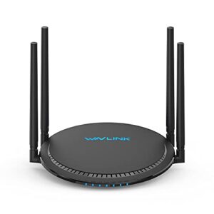 wavlink wifi 6 router,ax1800 wireless router, dual band gigabit wifi internet up to 1,500 sq. ft and 64+ devices, router, touchlink, parental control, qos,for home