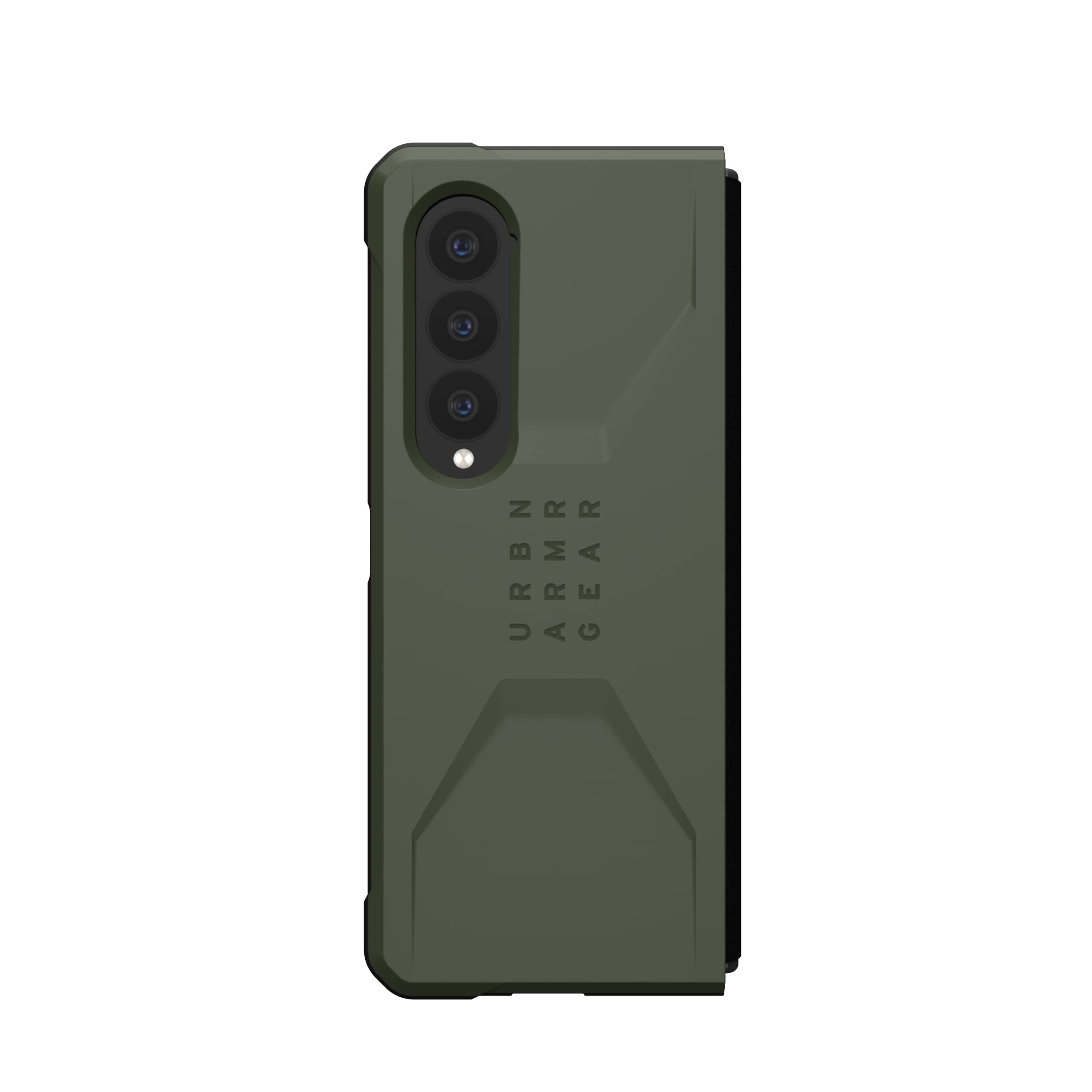 URBAN ARMOR GEAR UAG Designed for Samsung Galaxy Z Fold 4 Case 2022 Green Olive Civilian Sleek Ultra-Thin Shock-Absorbent Protective Cover