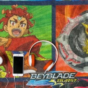 INTIMO Beyblade Burst TV Show Valt Aoi Bel Daizora Swim Pool Bath Sheet Beach Towel