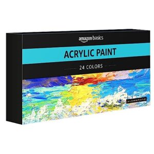 amazon basics acrylic paint tubes, 24 colors