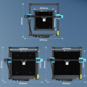 500 * 500mm Honeycomb Laser Bed Honeycomb Working Table Laser Honeycomb for CO2 or Laser Engraver Cutting Machine with Aluminum Plate with Engraving Materials (Available sizes 460 x 460 mm)