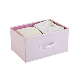 Urban Shop 3 Tier Fabric Drawer Storage Cart with MDF Wood Frame, Pastel with White Frame