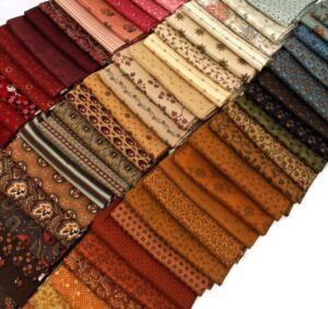 10 fat quarters - american civil war fat quarter bundle 1800's historical reproduction quality quilters cotton fabrics fqs m22801c