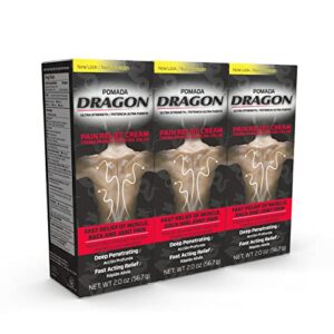 Dragon - Ultra Strength Pain Relief Cream for Muscle, Back and Joint Pain Cream, 2 Ounce (Pack of 3)