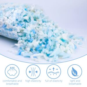 Yizzvb Shredded Foam Fill Memory Compression Packing Foam Comforter Pillow Cushions, Bean Bag, Chair Cover, Sofa, Pet Dog Bed, Plush Dolls and DIY Crafts Foam Fill (600g)