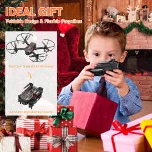 AVIALOGIC Mini Drone with Camera for Kids, Remote Control Helicopter Toys Gifts for Boys Girls, FPV RC Quadcopter with 1080P Live Video Camera, Gravity Control, 3 Batteries, Carrying Bag