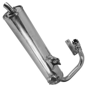 Caltric Exhaust Muffler Compatible with Yamaha Rhino 450 YXR45F 2006 2007 2008 2009 All Options