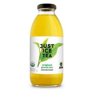 just ice tea organic original green tea, 16 fz