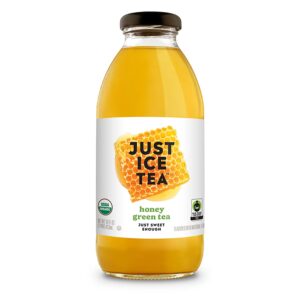 just ice tea organic honey green tea, 16 fz