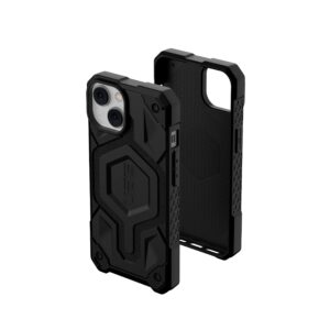 urban armor gear uag designed for iphone 14 case black 6.1" monarch pro built-in magnet compatible with magsafe charging rugged shockproof dropproof premium protective cover