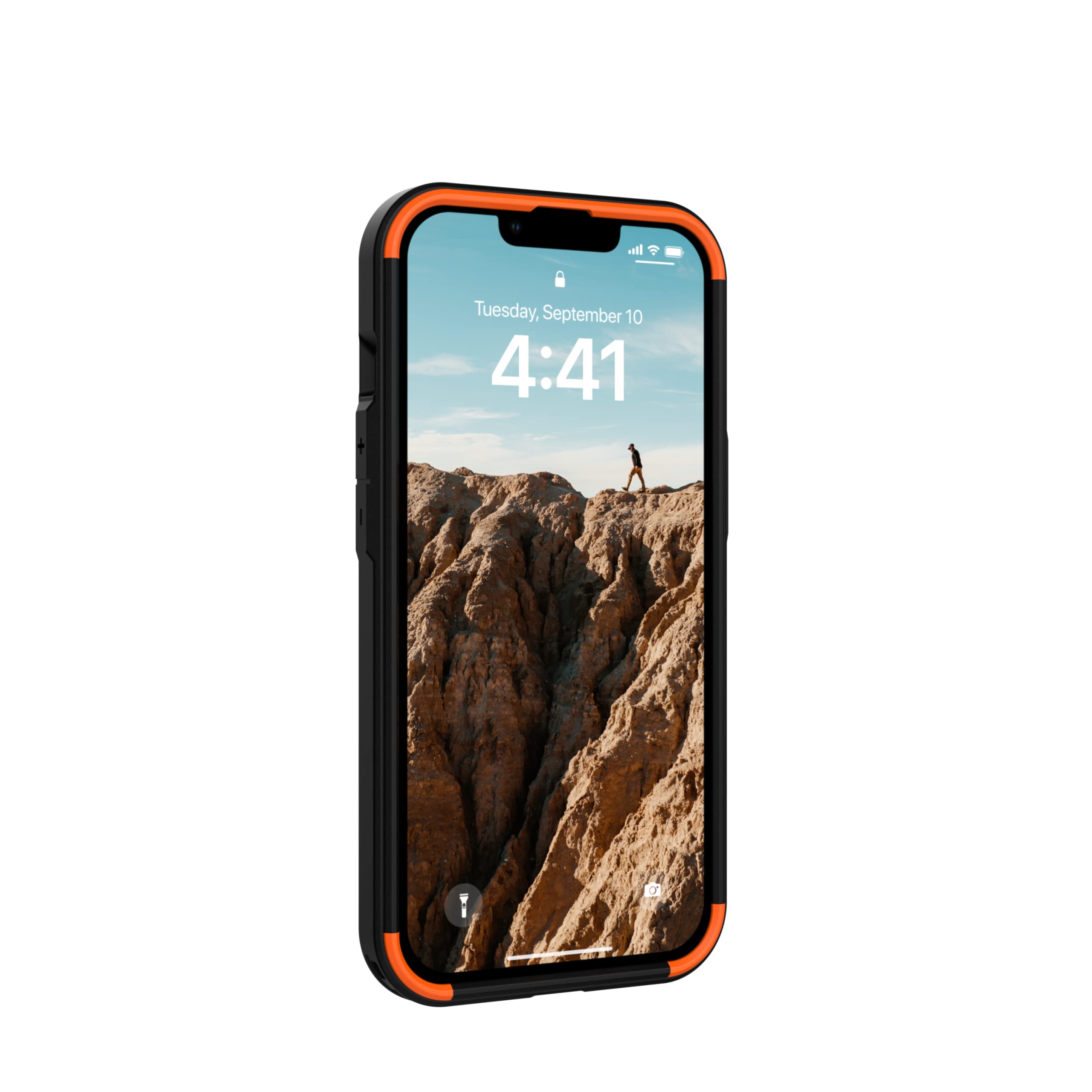 URBAN ARMOR GEAR UAG Designed for iPhone 14 Case Black 6.1" Civilian Built-in Magnet Compatible with MagSafe Charging Sleek Ultra Thin Slim Dropproof Shockproof Protective Cover