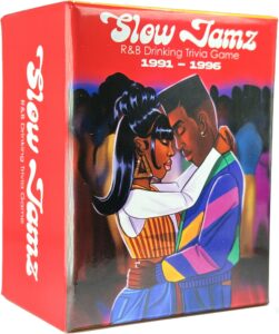 slow jamz 90s r&b music trivia drinking card game adult games for game night | adult drinking games by lewisrenee | rnb black card games for adults urban trivia for bachelorette bachelor party games