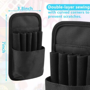 1680D Nylon Belt Pen Holder Multifunctional Adjustable Pencil Holder Pouch Pen Sleeve Case for Sharpie Fine Point, Rulers and Scissors (Black)