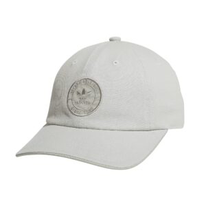 adidas originals men's resort relaxed fit strapback hat, wonder silver/wonder silver, one size